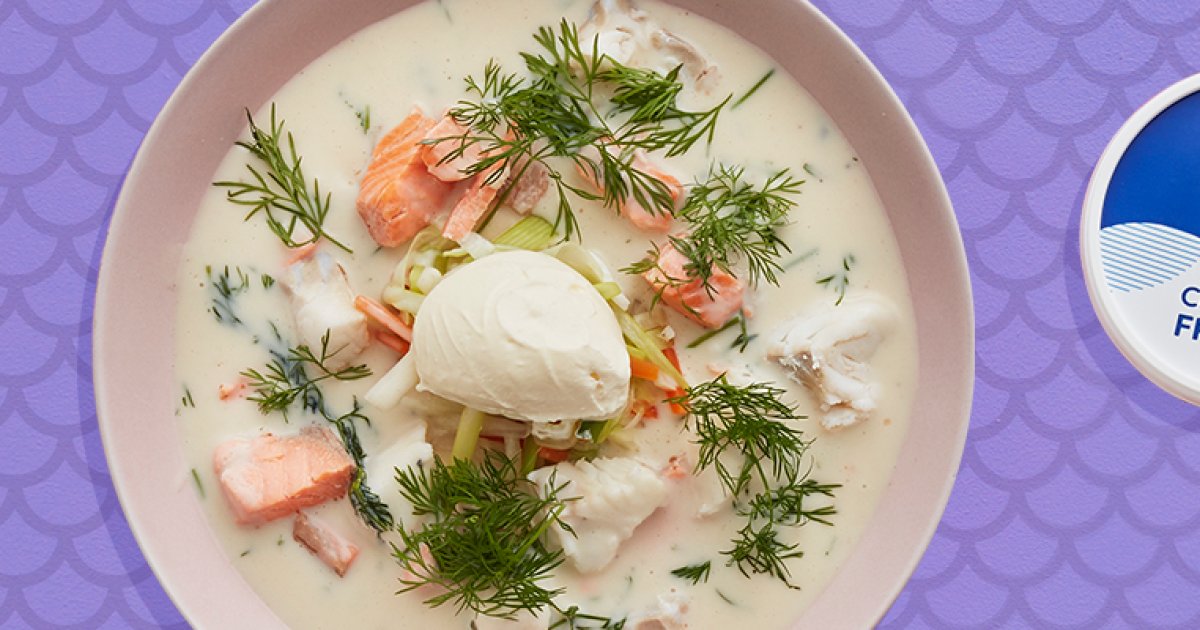 Fiskesuppe med Q® Crème Fraîche - Q Meieriene