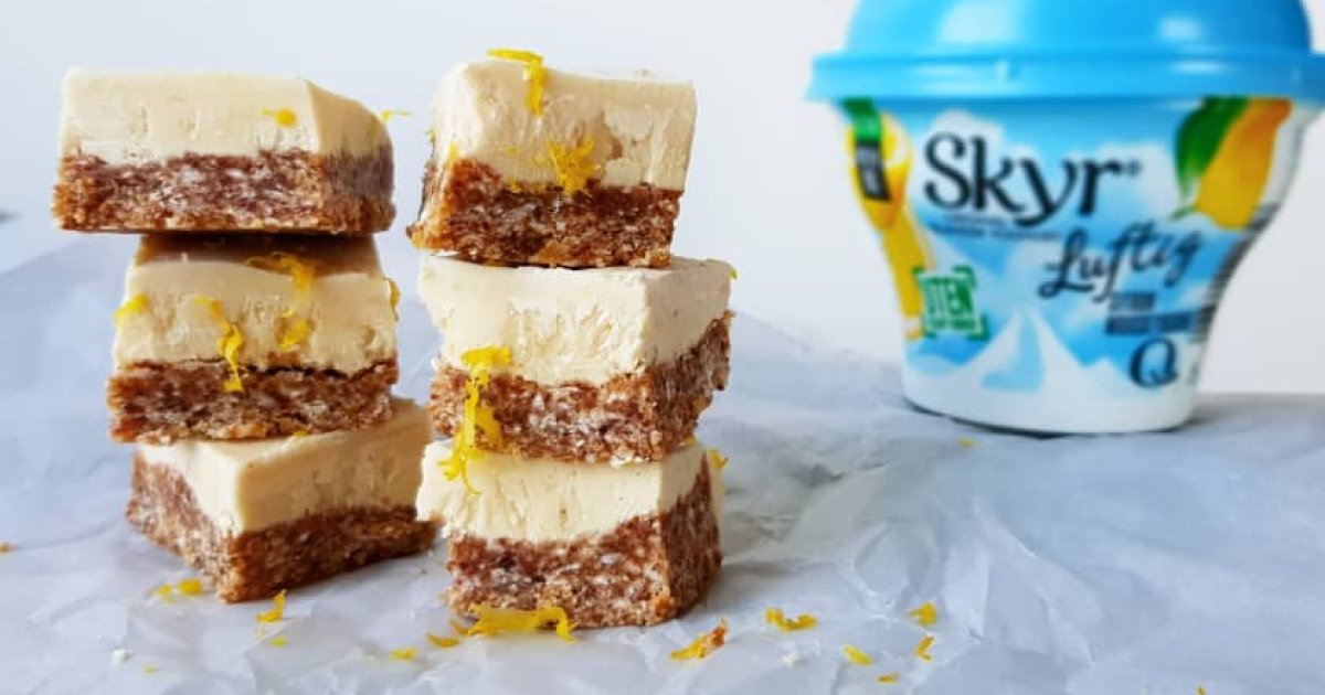 Raw kake med Skyr® Luftig Sitron - Q Meieriene