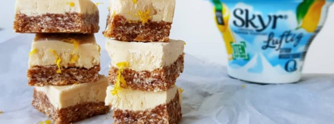 Raw kake med Skyr® Luftig Sitron - Q Meieriene