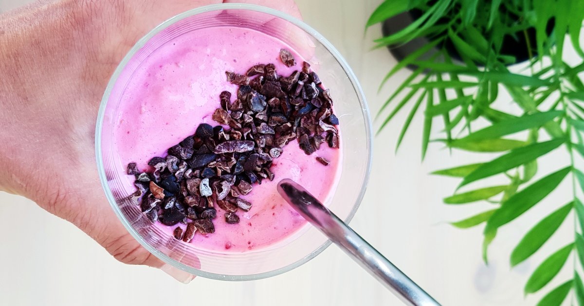 Softis med Skyr® Luftig Bringebær - Q Meieriene