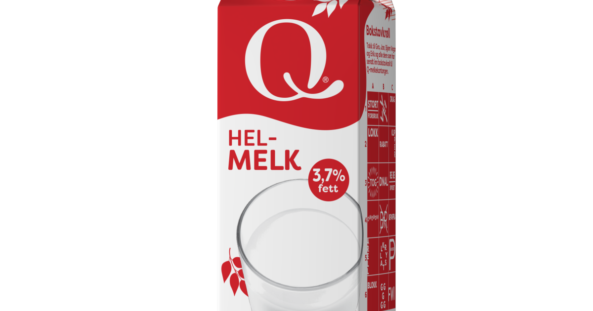 Q Helmelk 3,7 % - Q Meieriene